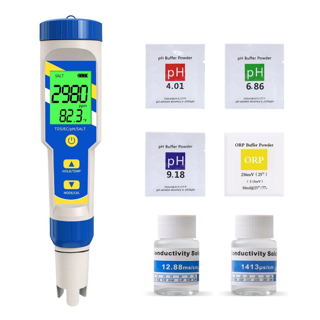 Pool Salt Tester, Digital Salinity Tester for Saltwater Aquarium, 5 in ...