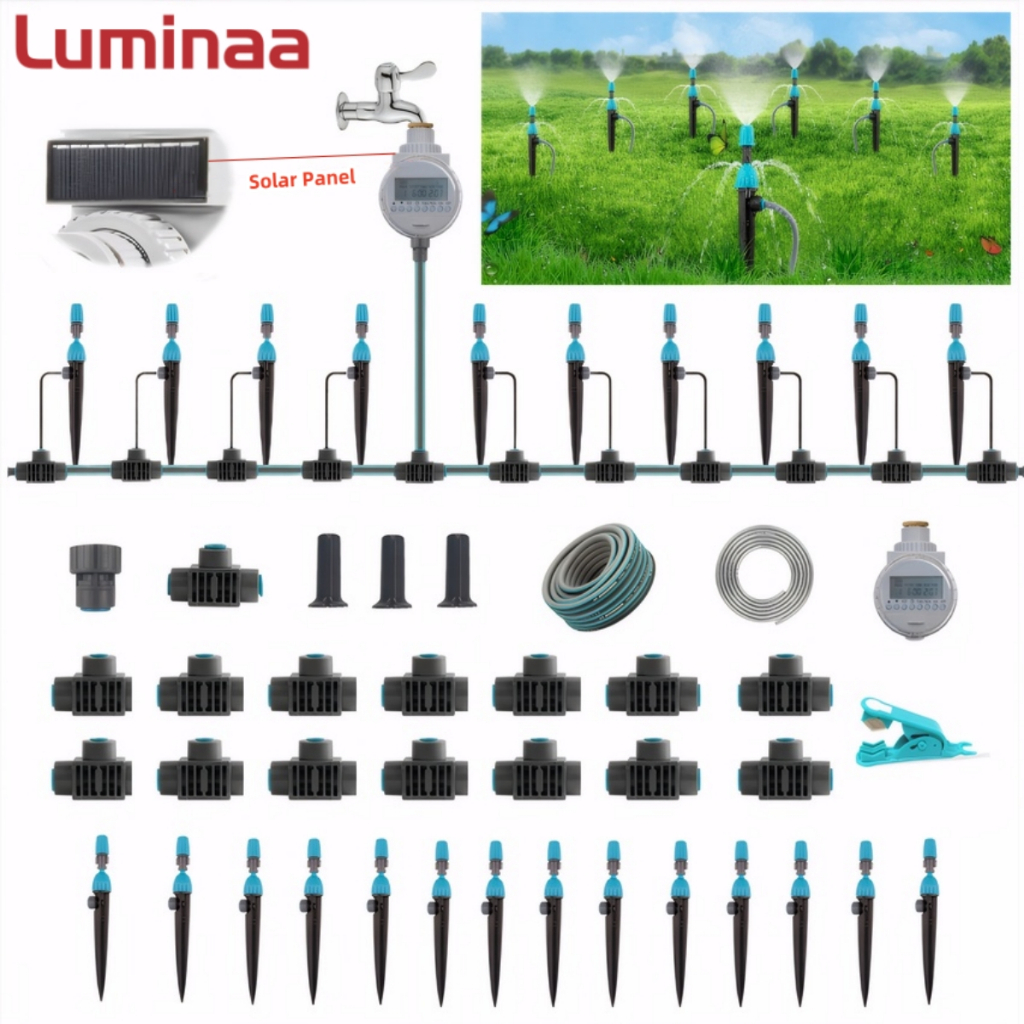 [clearance sale]Luminaa New DIY Solar Irrigation Timer Drip Irrigation ...