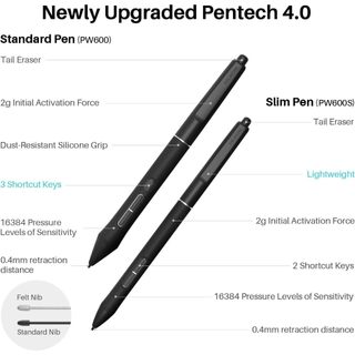 HUION KAMVAS Pro 19 4K UHD Drawing Tablet with Touch Screen, 96% Adobe ...