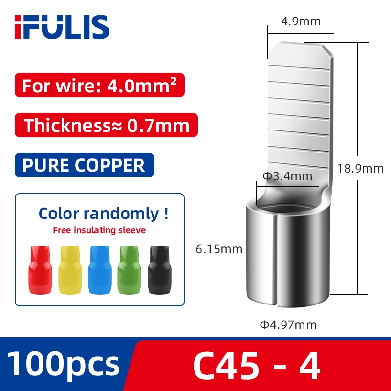 Household Use Circuit Breaker Switch Plug Pin-Shaped Cable Wire Crimp ...