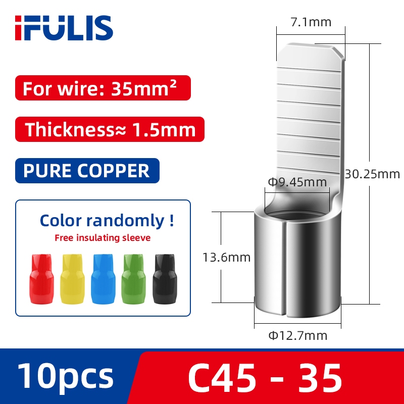 Household Use Circuit Breaker Switch Plug Pin-Shaped Cable Wire Crimp ...