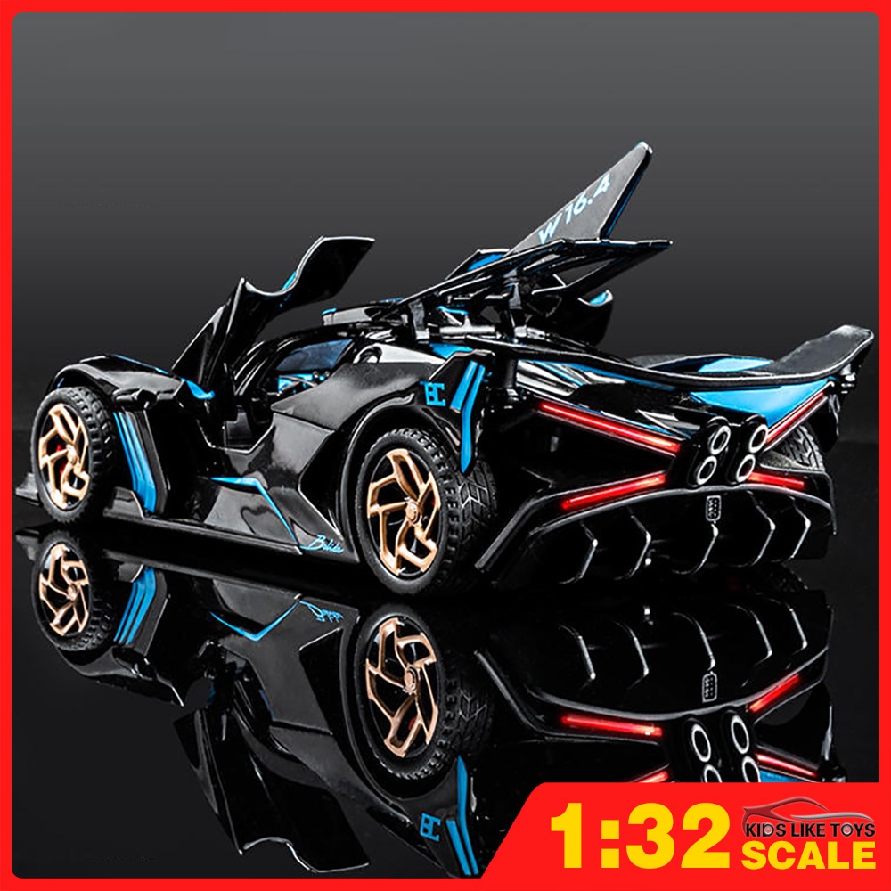 KLT 1:32 Bugatti Bolide Supercar Metal Alloy Toys Car Model Diecast ...