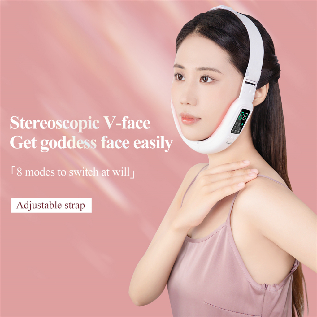 CkeyiN Electric Facial Massager V-Line Cheek Lift Micro-current Face ...