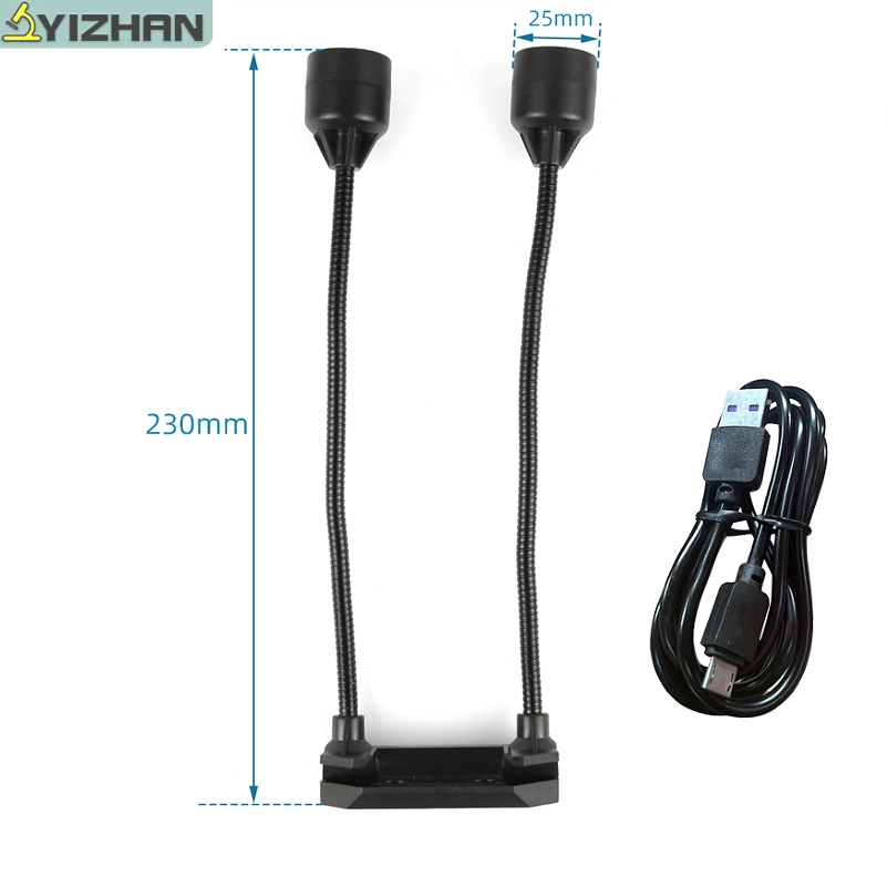 LED Clamp Type Microscope Illuminator Adjustable Side Spotlight Lamp ...