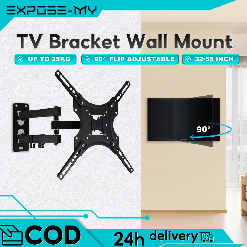 EXPOSE Universal Adjustable Heavy-Duty TV Bracket (32"-55") | Shopee ...