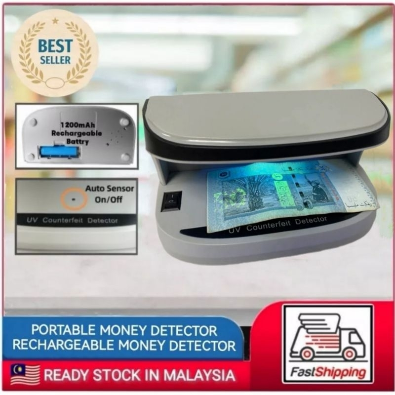 Portable Money Detector | UV Note Money Detector *Rechargeble Battery ...
