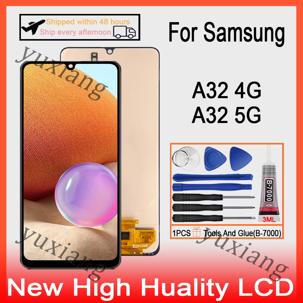 OLED Samsung Galaxy A32 4G A325/A32 5G A326 LCD Touch Screen With Frame Replacement | Shopee ...