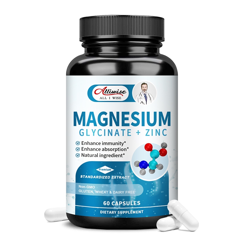 Alliwise Magnesium Glycinate 500MG Magnesium Supplement with Zinc ...