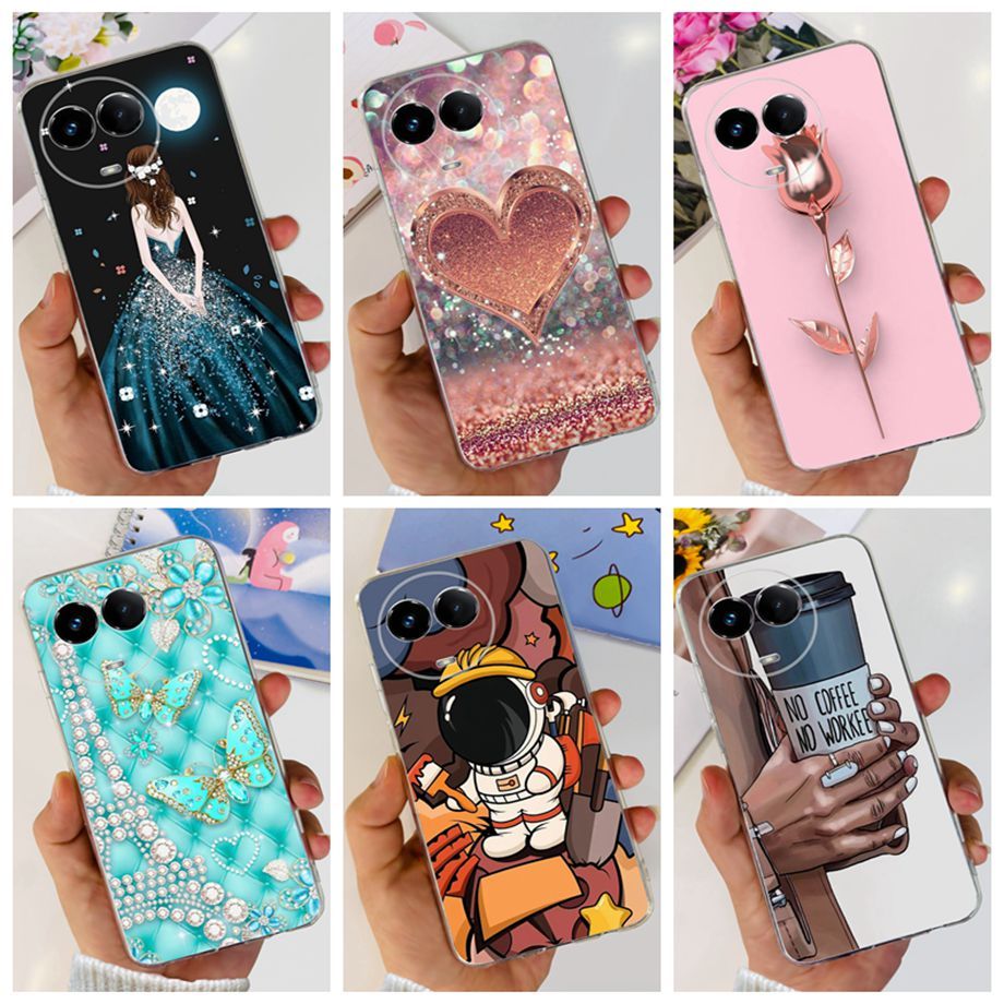 Realme 11 5G Global Case Soft Silicone 2024 luxury TPU design Proective ...