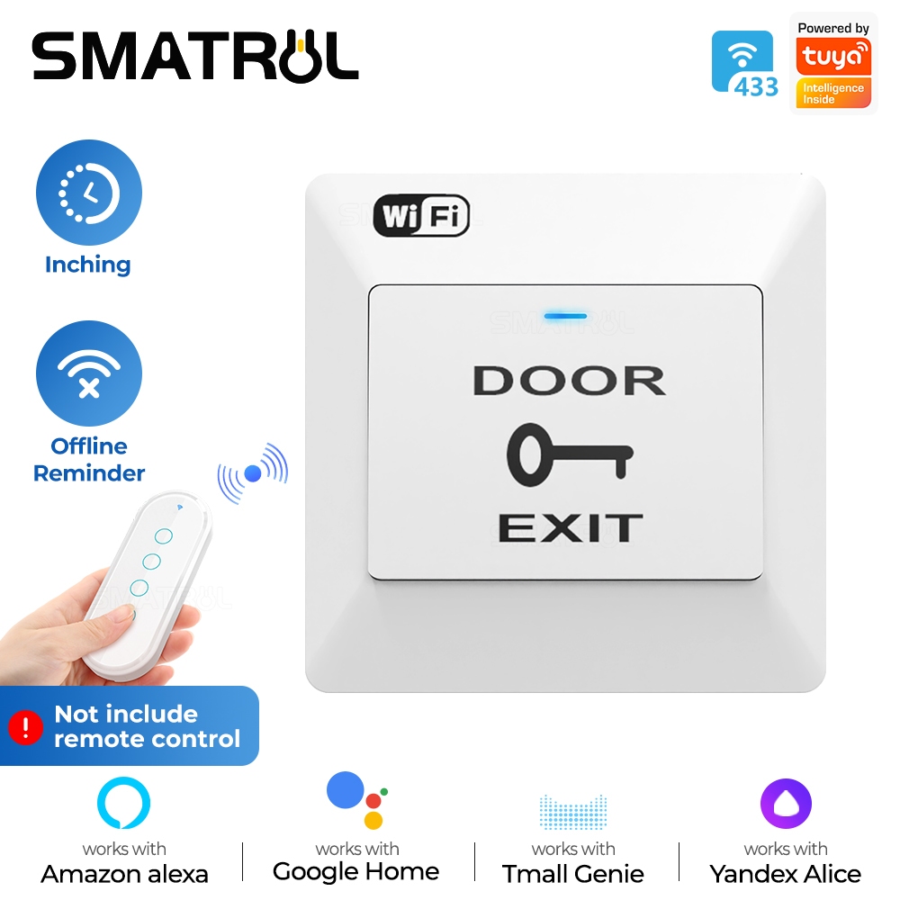 SMATRUL Tuya Smart Access Control WIFI Door Control Switch RF433 ...