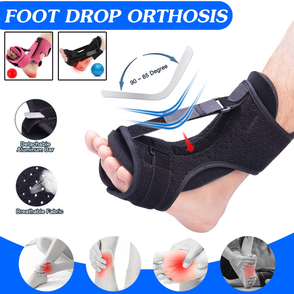 Foot Drop Orthosis Adjustable Foot Drop Brace Breathable Orthosis ...