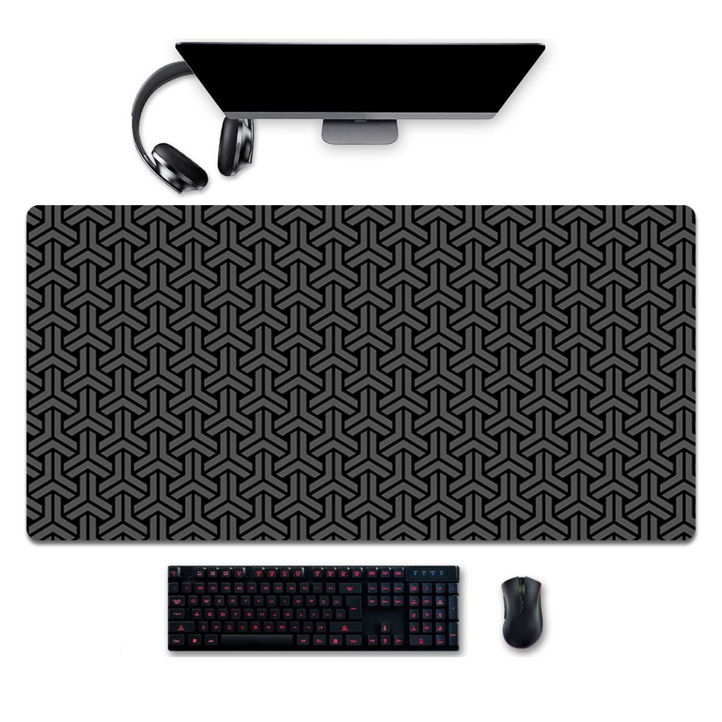 Large Grey Brick Mousepads, Stitched Edge Gaming Mouse Pad, Non-Slip ...