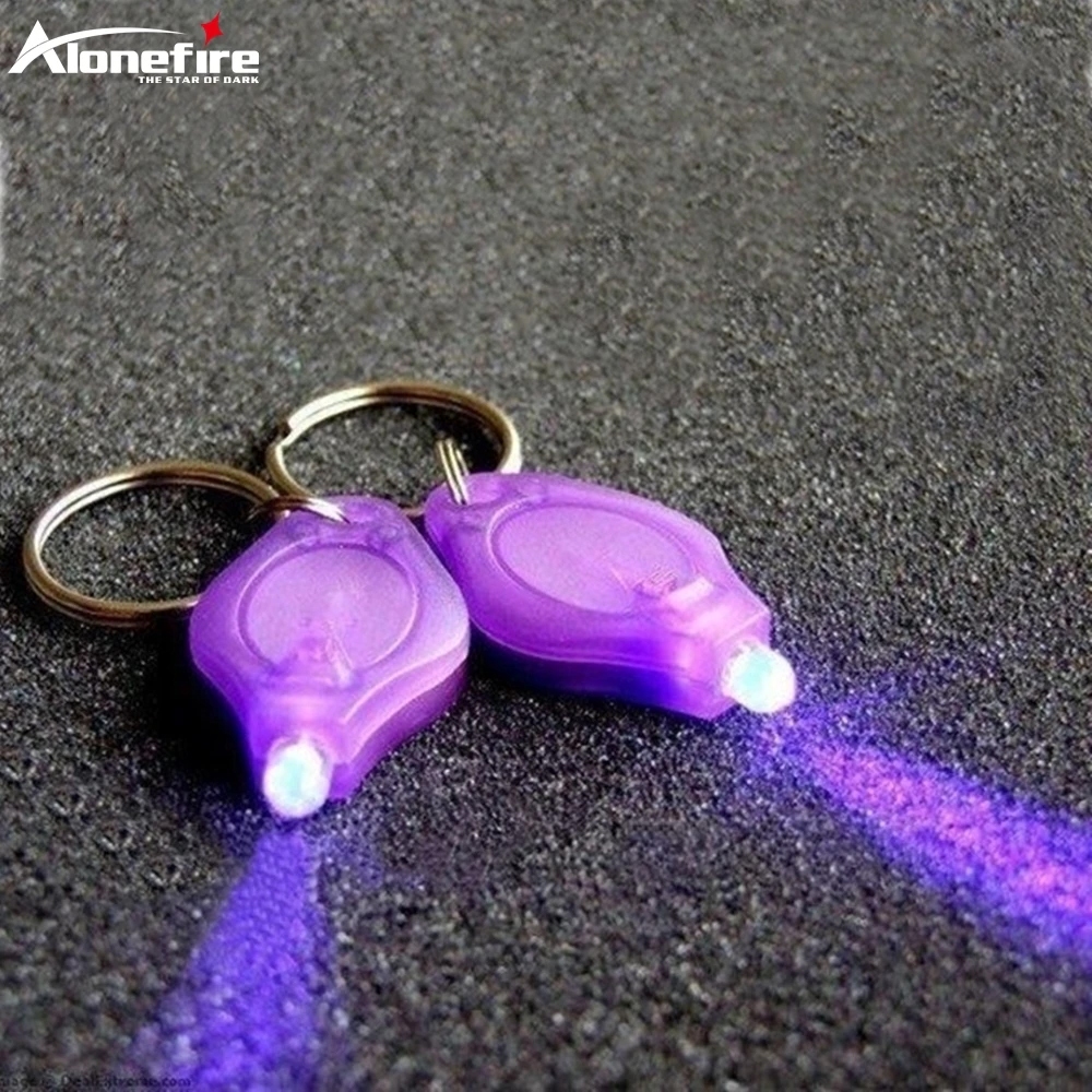 Alonefire F5 UV 365/395nm UV Keychain light For Money Ore ID Pet Stains ...