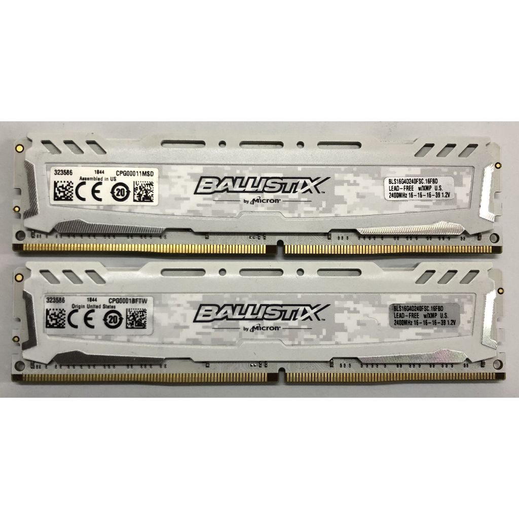 MICRON BALLISTIX KIT DDR4 8GB 16GB 32GB 2133MHZ 2400MHZ 2666MHZ DIMM ...