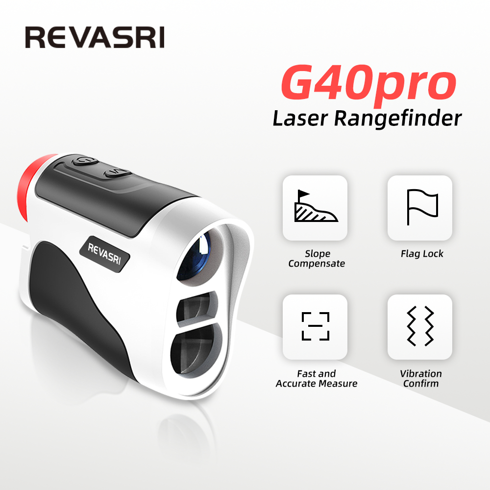 REVASRI 600/1000yds Golf Rangefinder with Slope Switch Flag Lock Vibration for Golf Tournament ...