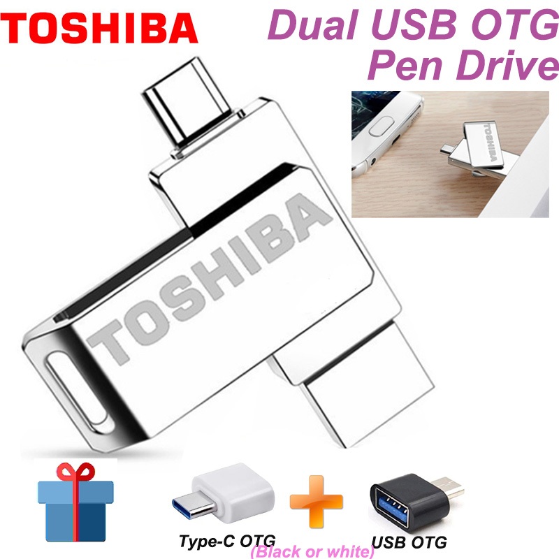 Toshiba USB Pen Drive 2 In 1 OTG 128GB 512GB 1TB 2TB Premium Dual USB ...