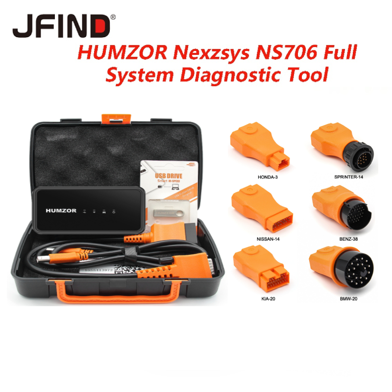 HUMZOR Nexzsys NS706 Full System OBD 2 OBD2 Scanner for Toyota Honda ...