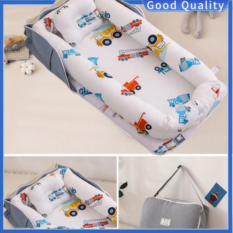 Portable Baby Bed Soft Breathable Infant Bassinet Baby Mattress With ...