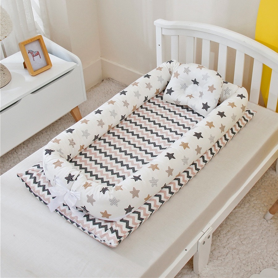 Portable Baby Bed Soft Breathable Infant Bassinet Baby Mattress With ...