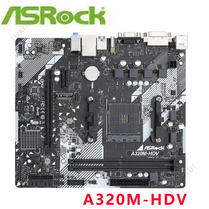 ASRock technology A320M-HDV R4 motherboard AM4 supports Ruilong A320M ...
