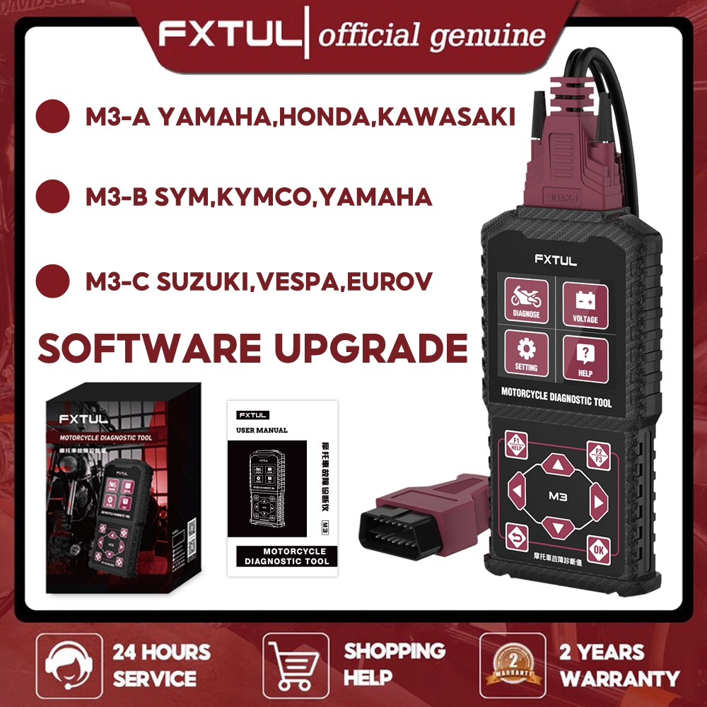 【Local Stock】FXTUL M3 OBD2 Scanner Motorcycle EFI ECU ABS CO System ...