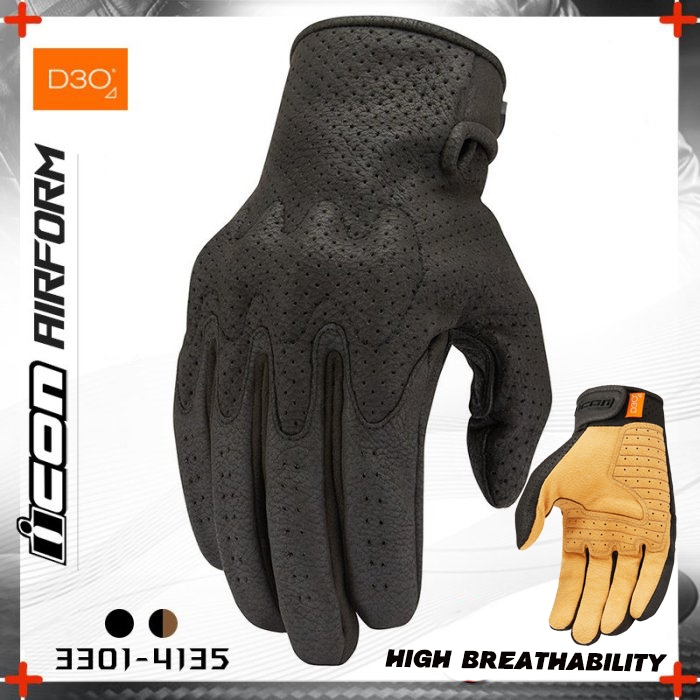 ICON AIRFORM Summer Perforated Breathable Fall Prevention Gloves D3O ...