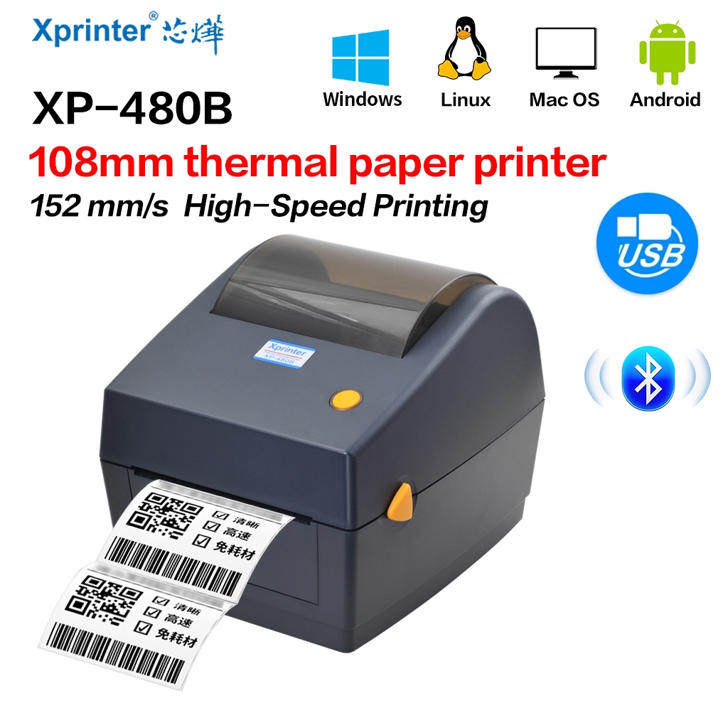 XPrinter XP-480B ,XP480 Label printer sticker box cover flash XP480 ...