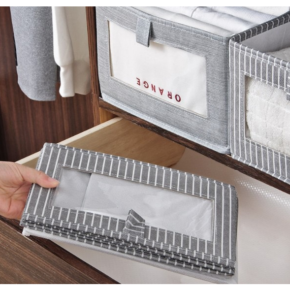 Japanese style foldable clothing storage box, underwear storage box ...