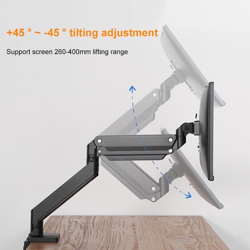 EXPOSE Arm Table Adjustable Monitor Stand With Tray (2-15kg/10"-27 ...