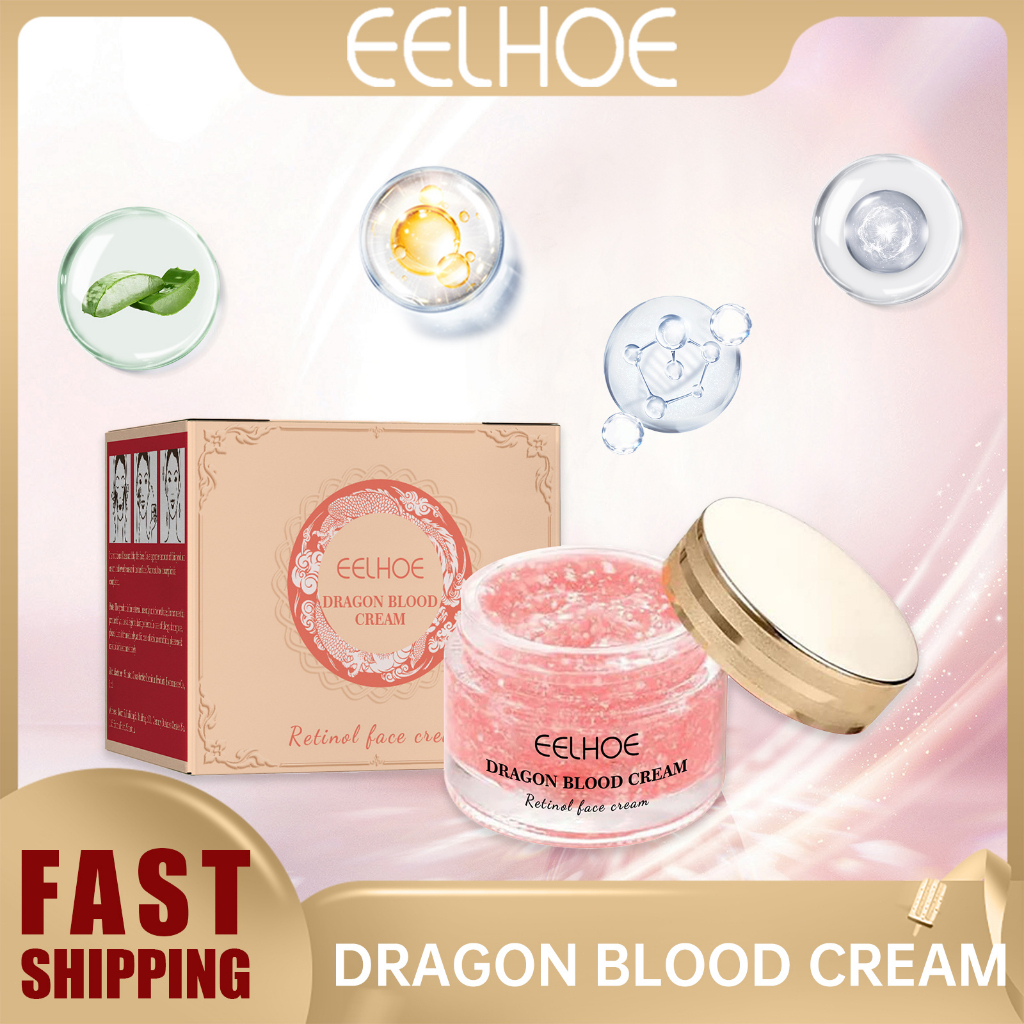 EELHOE Dragon Blood Cream Retinol Face Cream Collagen Whitening Serum women's elastic ...