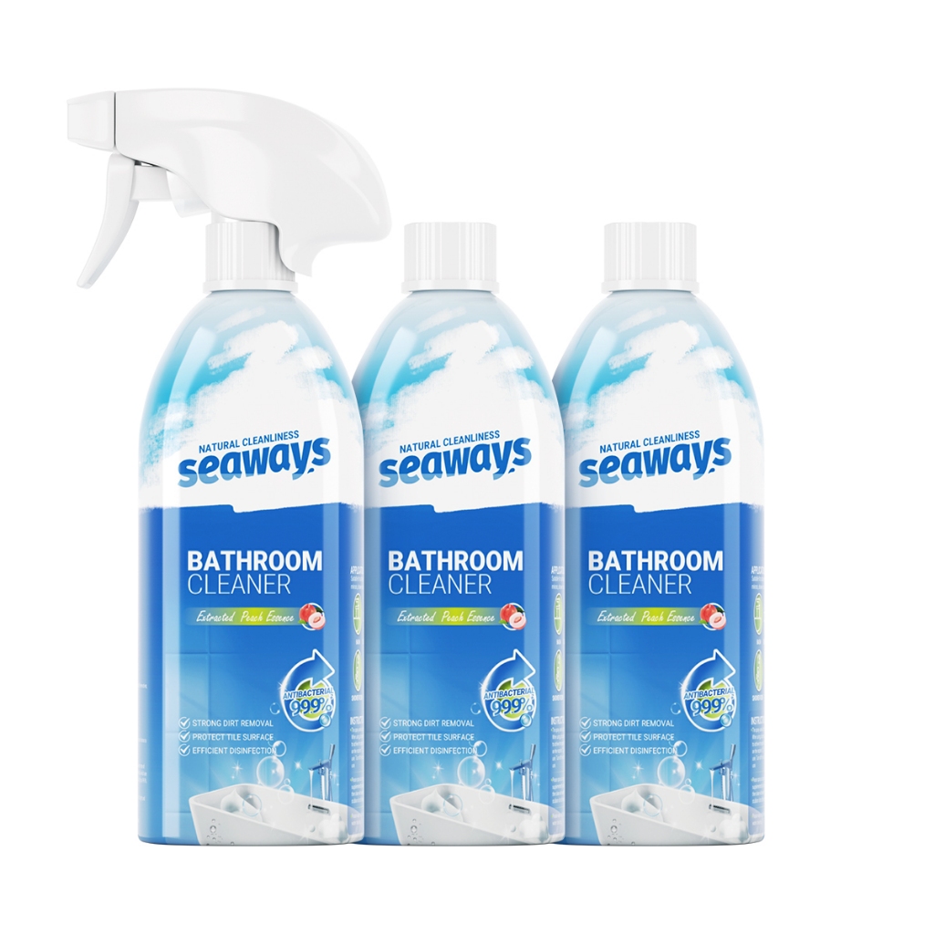 seaways bathroom cleaner Liquid Brush Spray Stain Remover Foam Glass ...