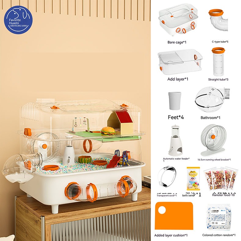 Hamster Cage Full Set Heightened Extra Large Hamster Breeding Box ...