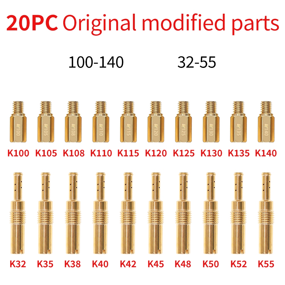 20PCS PWK PE CVK Carburetor Injector Nozzle Main and Sub Nozzles with ...