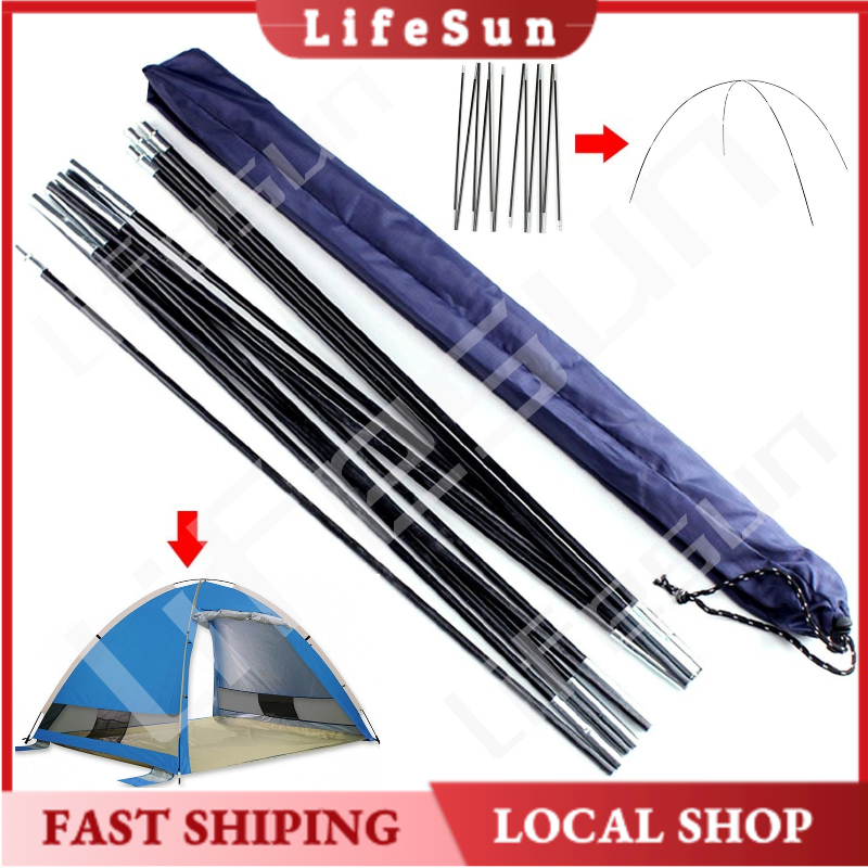 [Local Delivery] Tent Rod Glass Fiber Replacement Tent Pole Kit ...