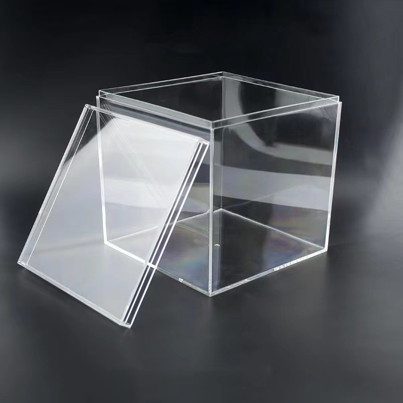 12/15cm Square Transparent Storage Box Plastic Box Large Display Box ...