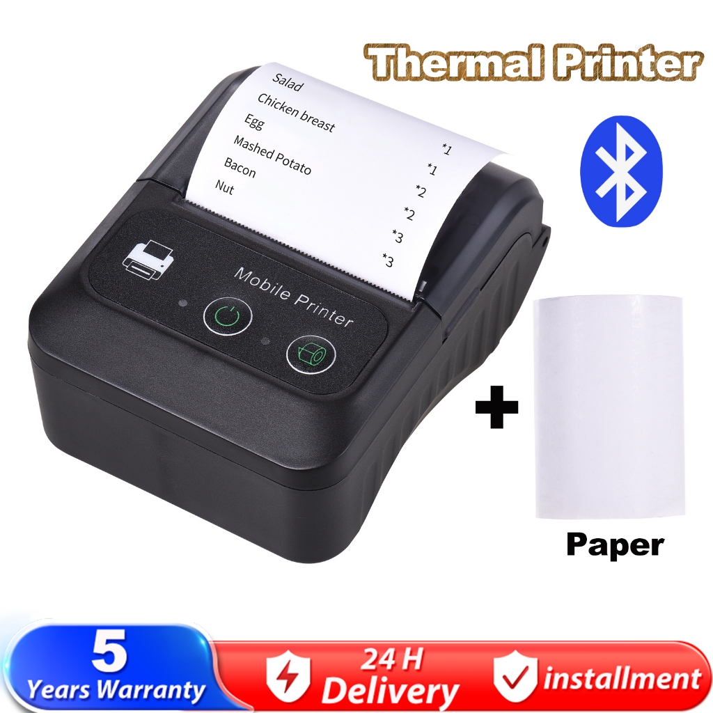 Thermal Printer Mini Bluetooth Wireless Portable label printer brother ...