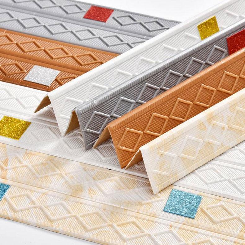 3D Embossed Rhombus Wallpaper 231CM*14.2CM Concave and Convex Angle ...