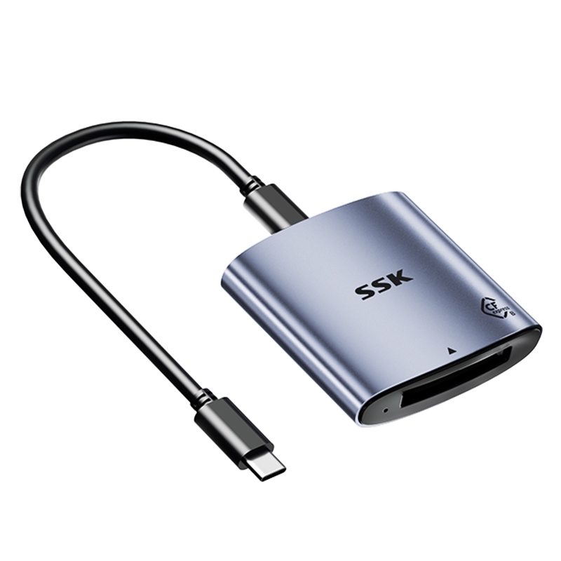 SSK CR1000 CF express Type-B High Speed Card Reader (Metal gray ...