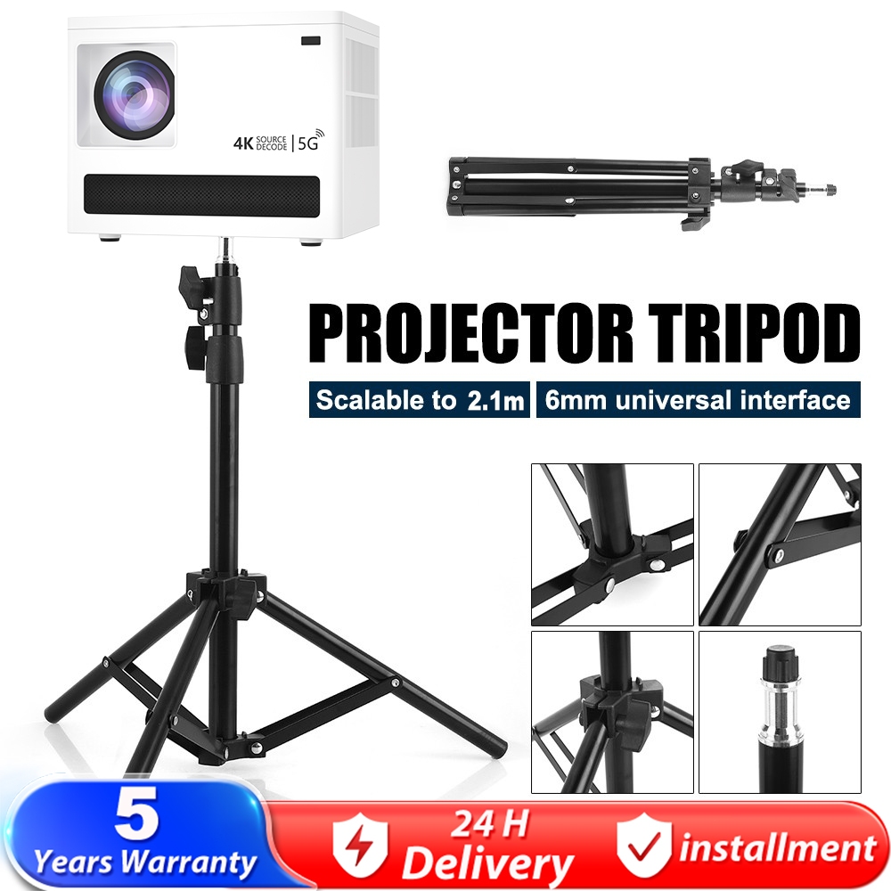Projector Stand Tripod Adjustable Projector Tripod Stand Portable ...
