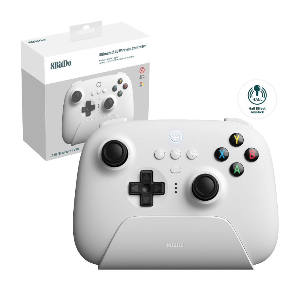 8Bitdo Ultimate 2.4G Wireless Controller with Charging Dock for Windows ...