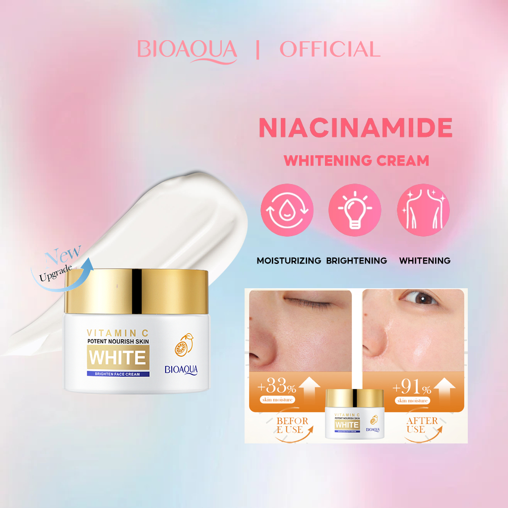 BIOAOUA Vitamin C Potent Nourish White Brighten Face Cream | Shopee ...