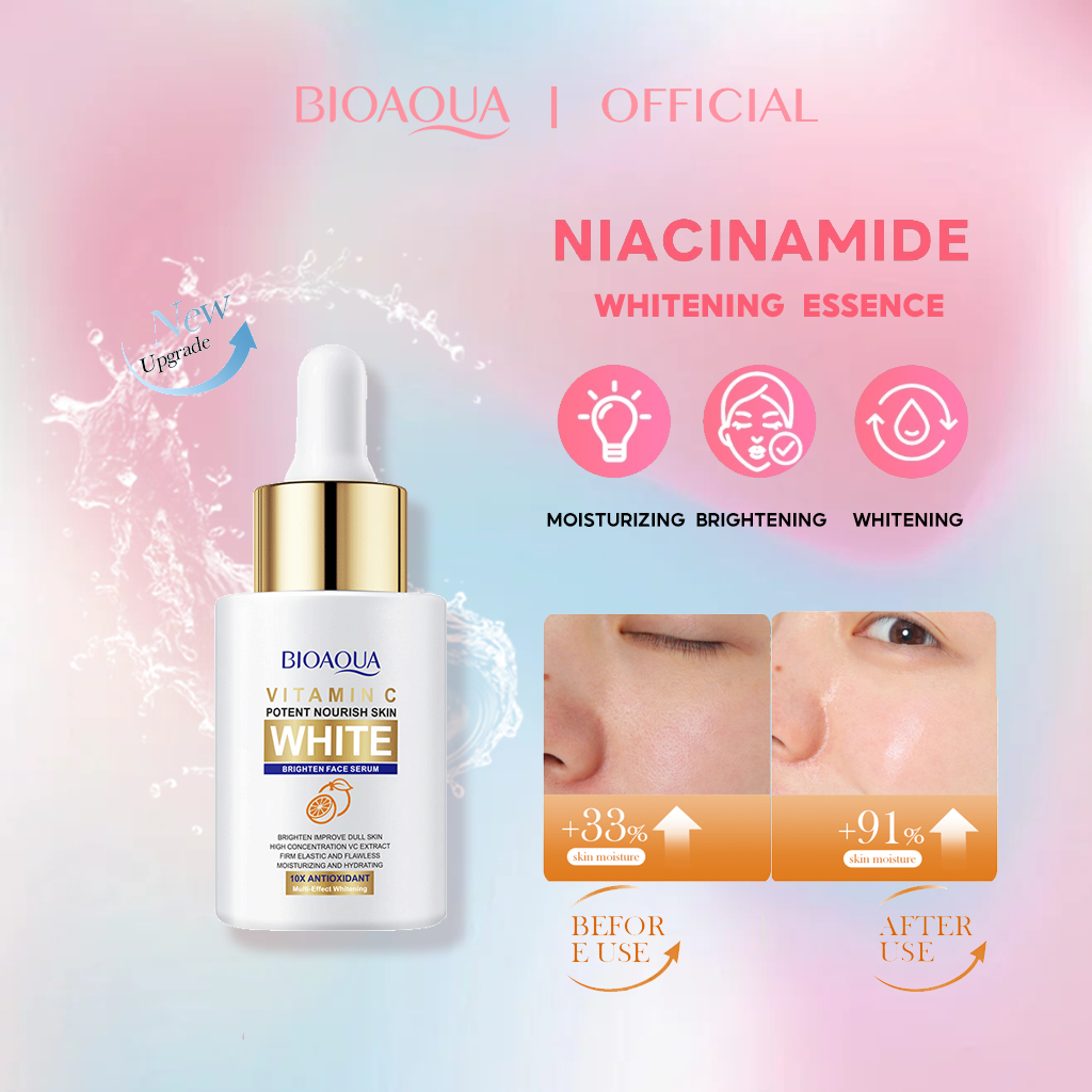 BIOAOUA Vitamin C Potent Nourish Skin White Brighten Face Serum ...