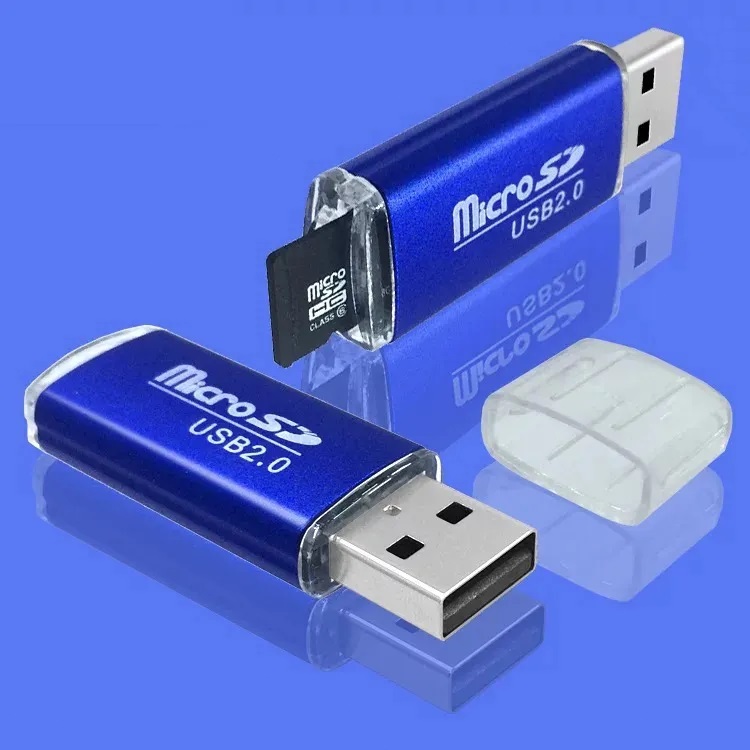 USB 2.0 TF card reader with metal casing (memory card is not included ...