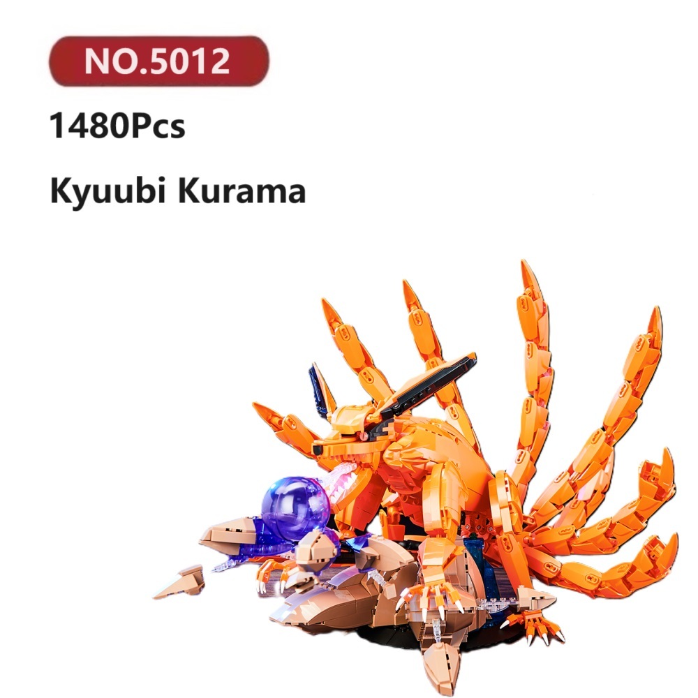 Nine-Tailed Fox Building Blocks 1480 Pcs TEC CREATORS Naruto Decoration ...