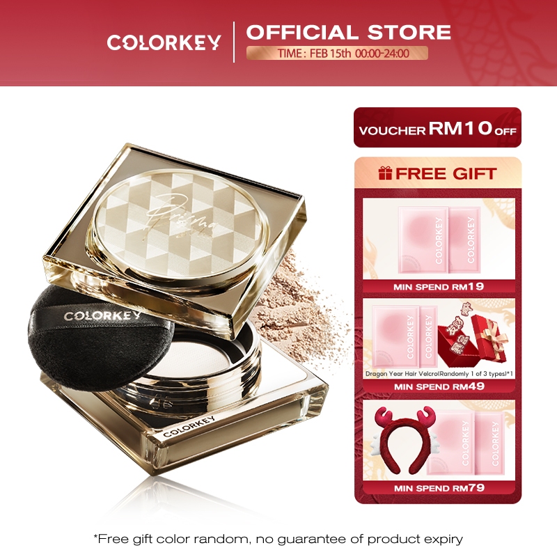 Colorkey 4 Colors Loose Powder Matte-Brighten Sweat-Proof Oil Control ...