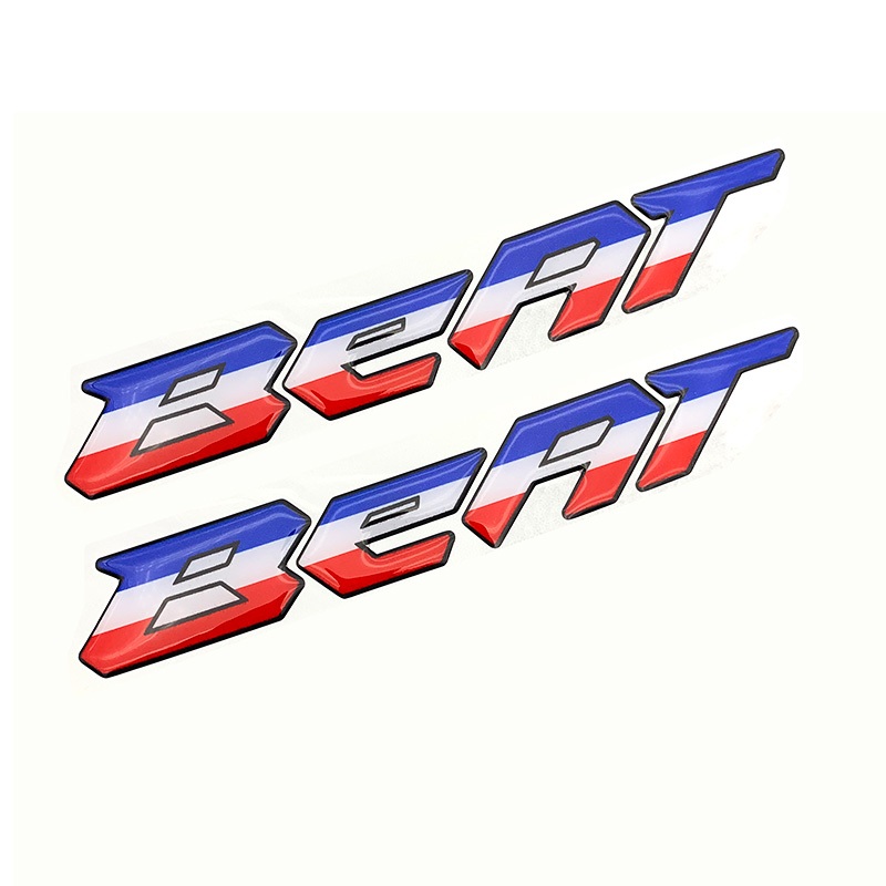 BeAT Motorcycle 3D Sticker Emblem Logo Resin gel decals for Honda BeAT ...