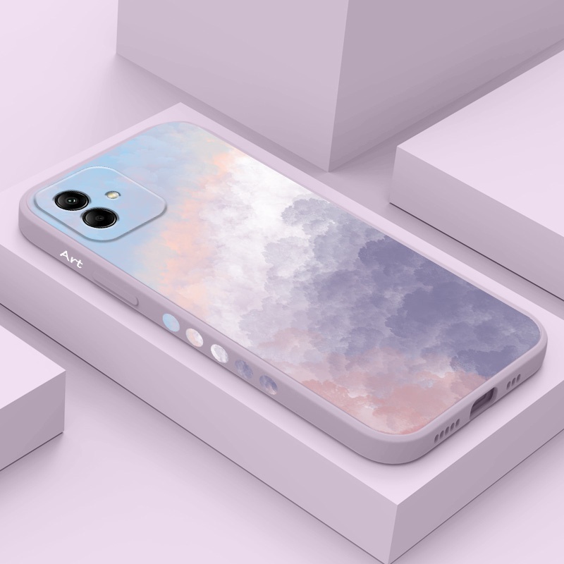 Texture Toning Phone Case For Samsung Galaxy A16 A06 A15 A25 A35 A55 A05 A05S 4G 5G Liquid ...