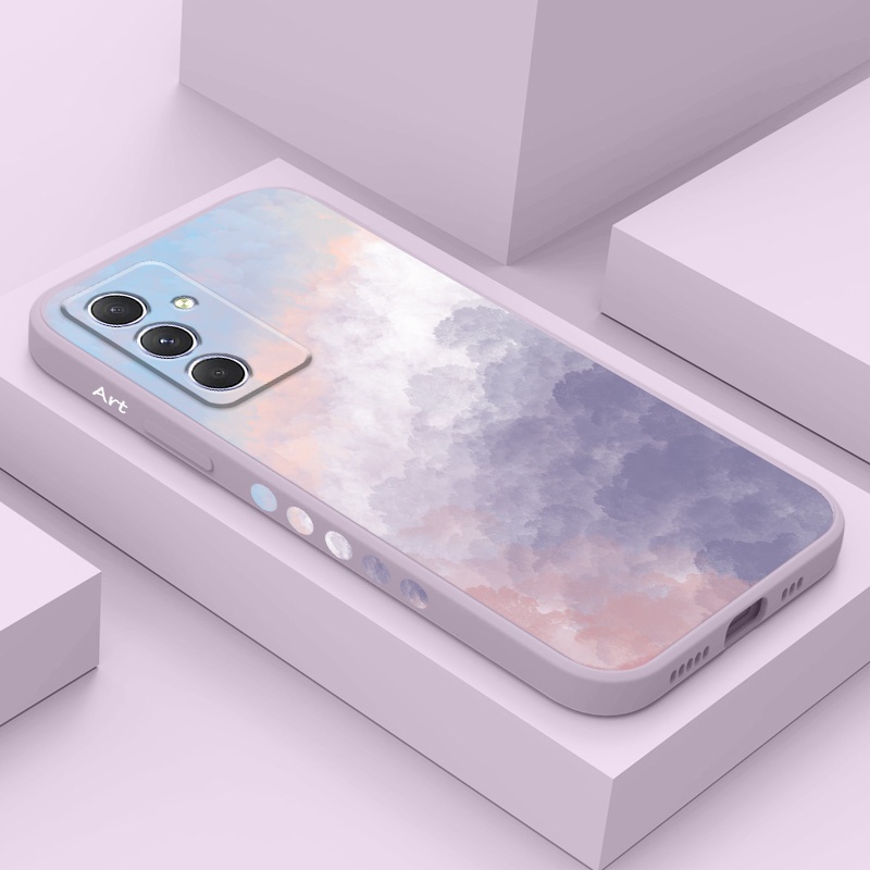 Texture Toning Phone Case For Samsung Galaxy A54 A34 A24 A14 A04 A04S A04E 4G 5G Liquid Silicone ...