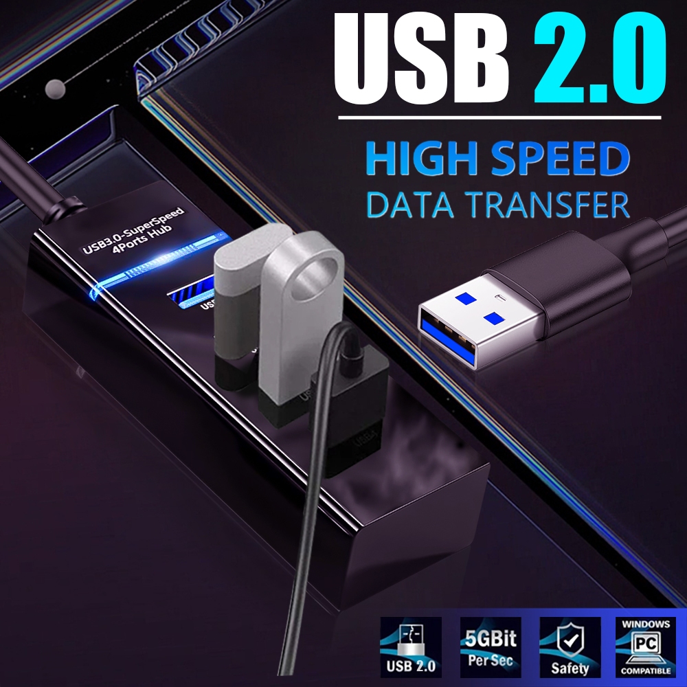 4 ports High Speed HUB / High-Speed 4 Port USB 2.0 / Multi HUB Splitter ...