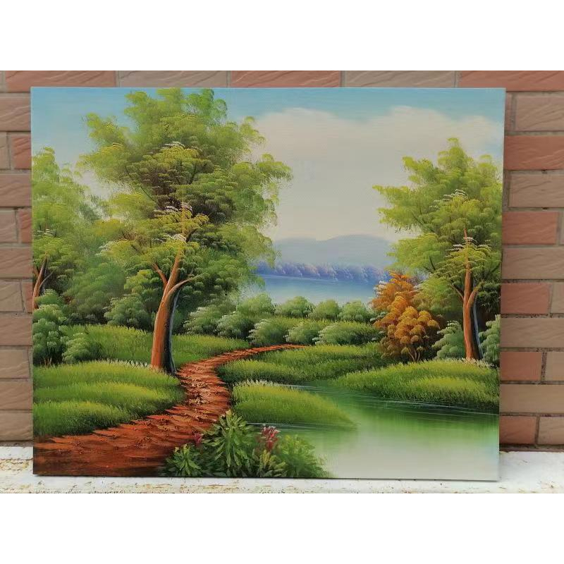 Pure Hand-Painted Oil Painting Abstract Art Landscape Picture Wall ...